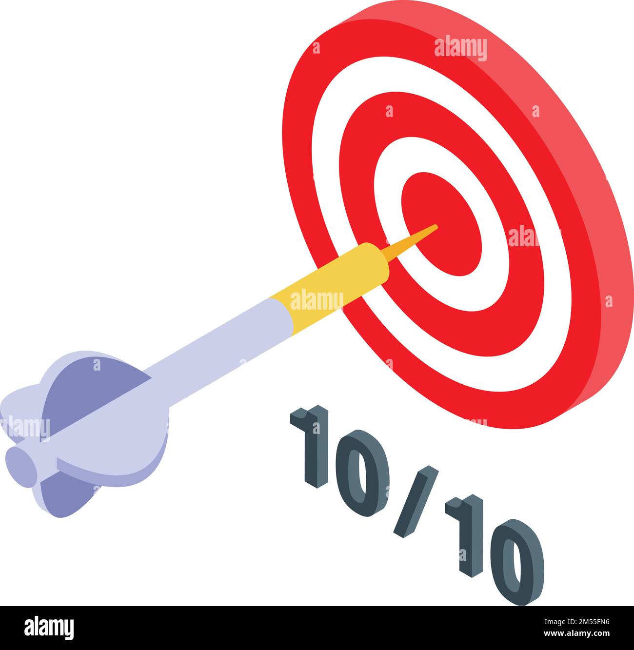 Trend target icon isometric vector. Business future. Person worker ...