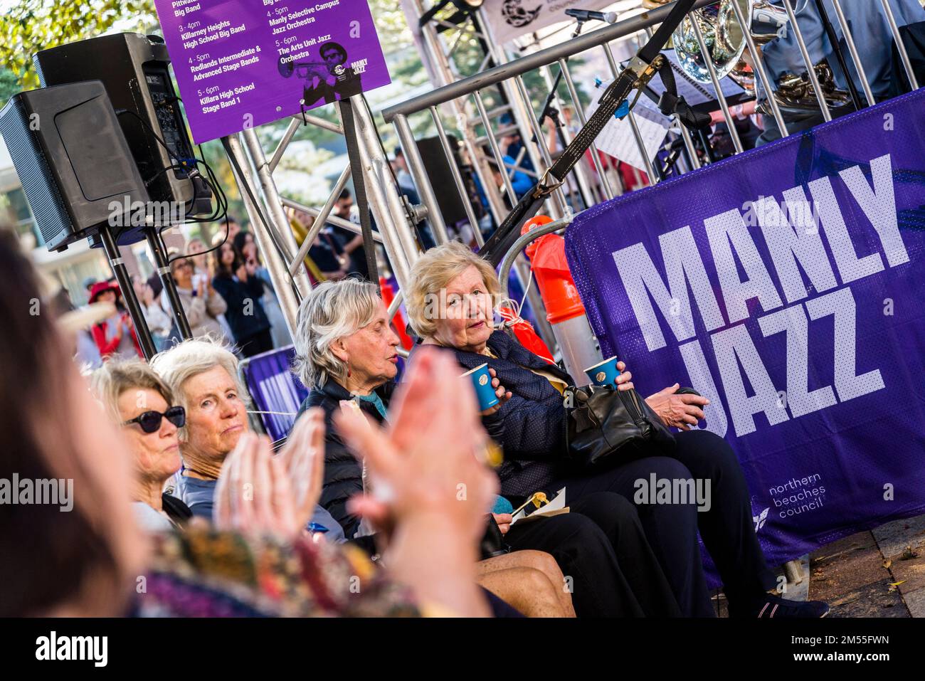Old ladies at Manly Jazz Festival, Sydney, NSW, Australia Stock Photo ...