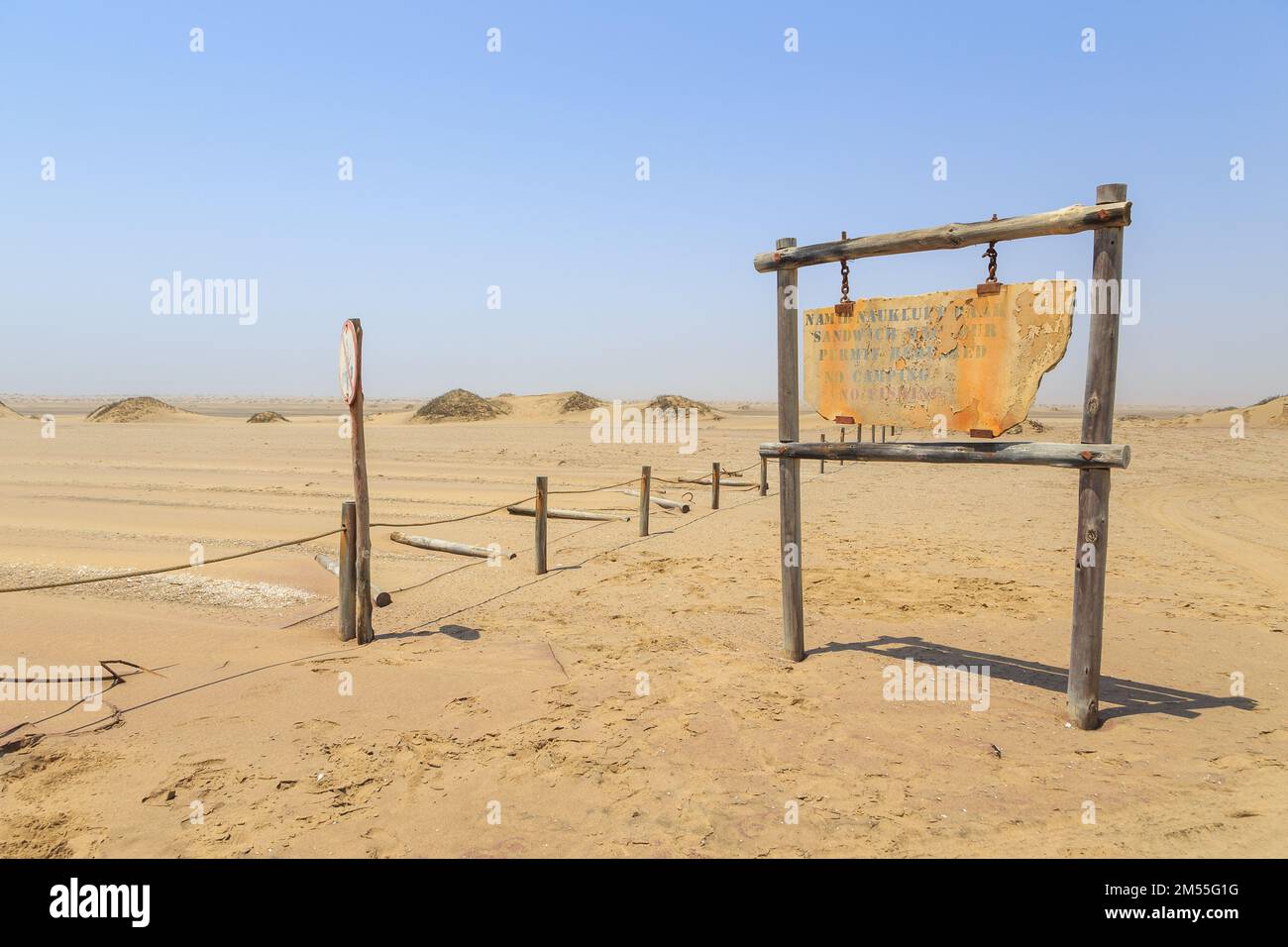 Sandwich Harbor, Namibia - 03 October 2018: The northern part of the ...