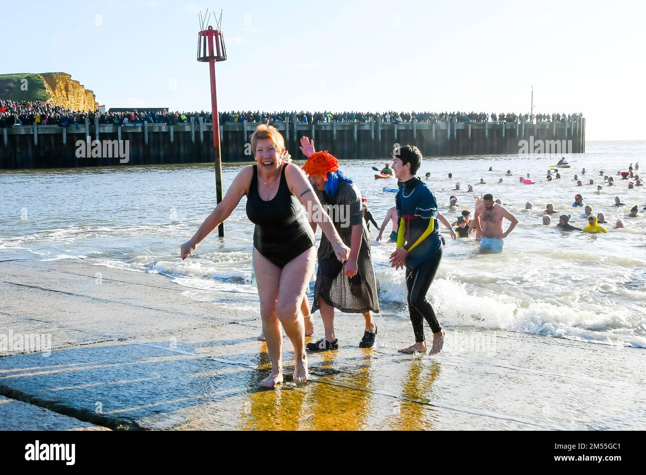 Boxing day revellers hi-res stock photography and images - Alamy