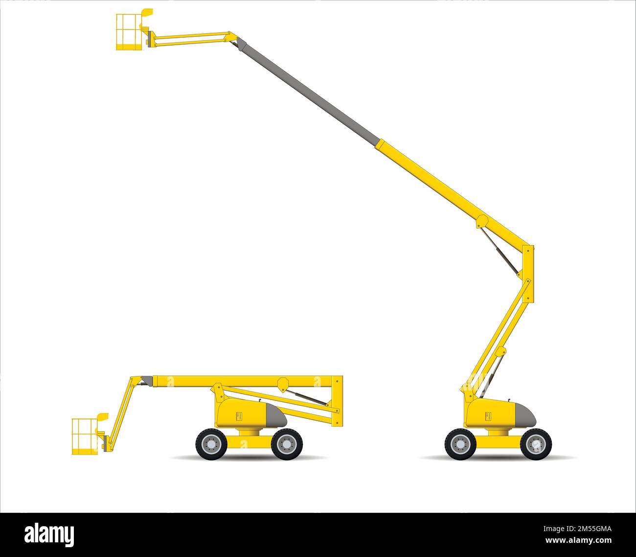Mobile elevated work platform Stock Vector Images - Alamy