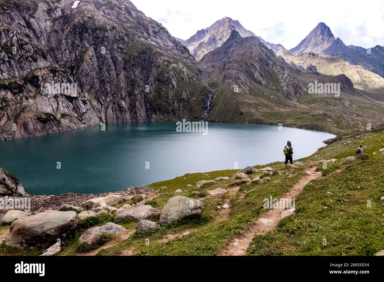A beautiful mountain scenery of the Sonamarg Hill Trek in Jammu and ...