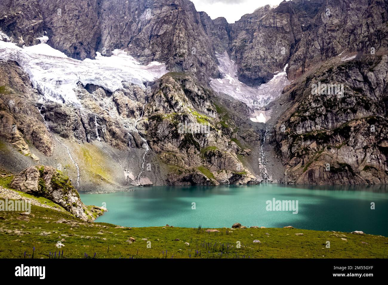 A beautiful mountain scenery of the Sonamarg Hill Trek in Jammu and ...