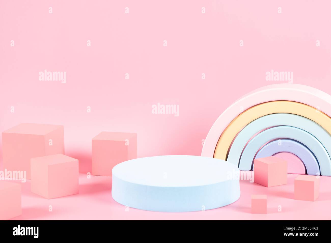 Baby kid toy background. Composition of wooden educational toys and ...