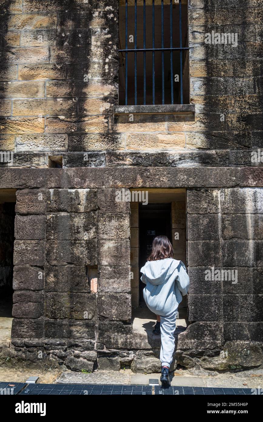 Former jail houses, Cockatoo Island, a UNESCO World Heritage at the ...