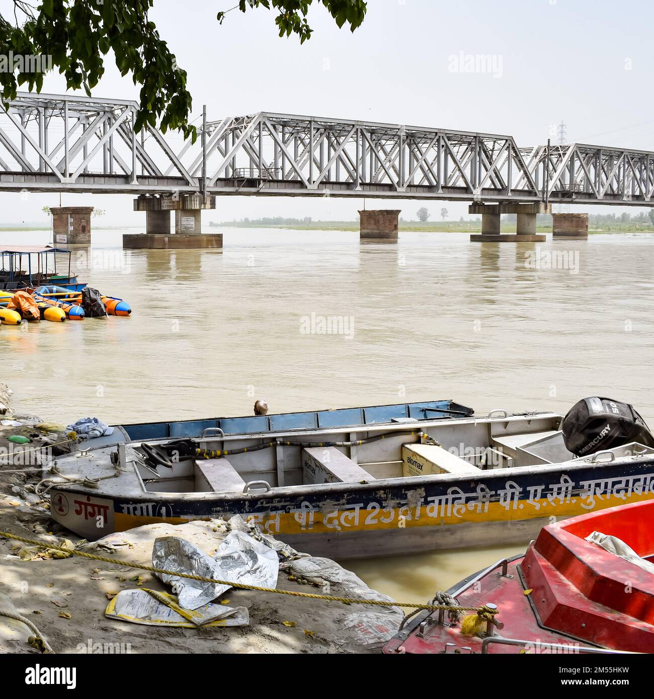 Ganga as seen in Garh Mukteshwar, Uttar Pradesh, India, River Ganga is ...