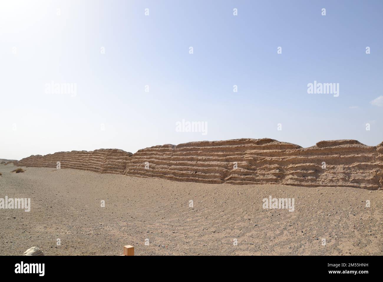 The Great Wall of the Han Dynasty built in the early years of the ...