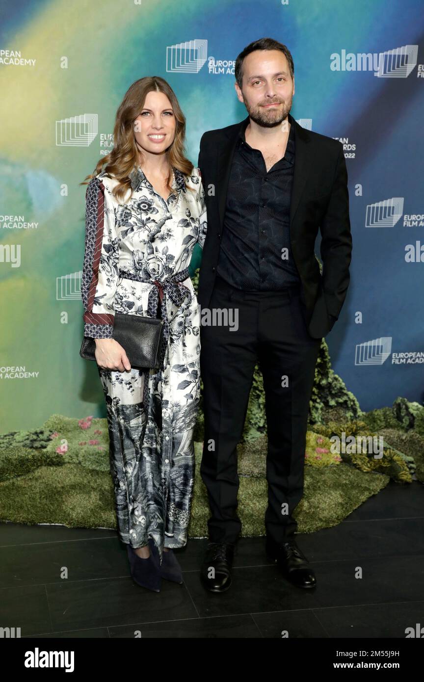 Helga Isager and Simon Lereng Wilmont attending the 35th European Film ...