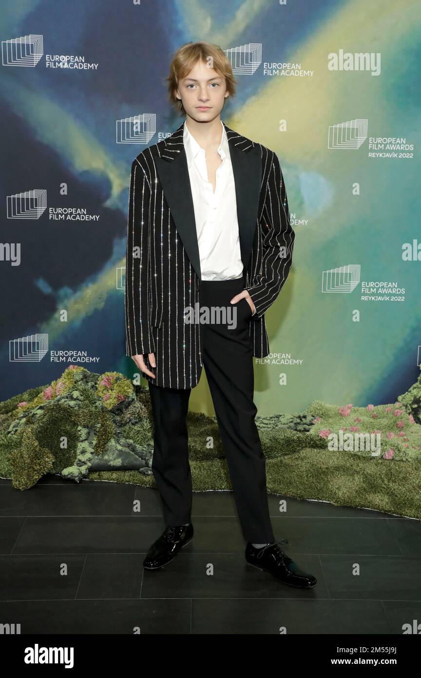 Eden Dambrine attending the 35th European Film Awards 2022 at Harpa ...