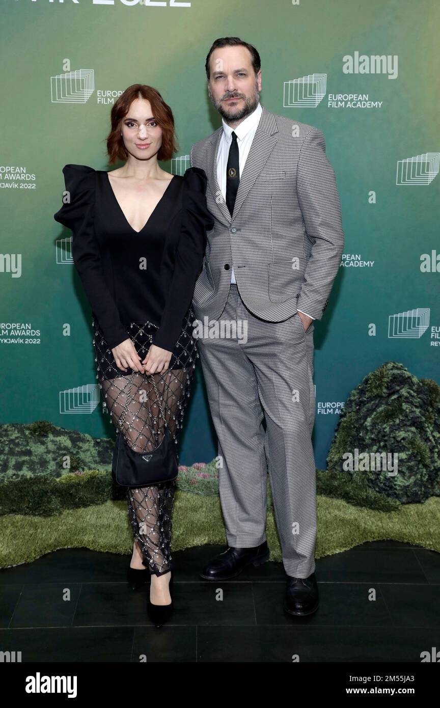 Natoo and Jean-Baptiste Toussaint attending the 35th European Film ...