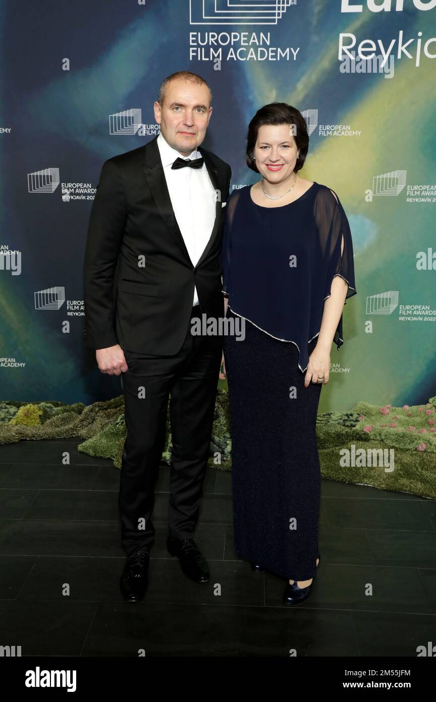 Guðni Thorlacius Jóhannesson and Eliza Jean Reid attending the 35th ...