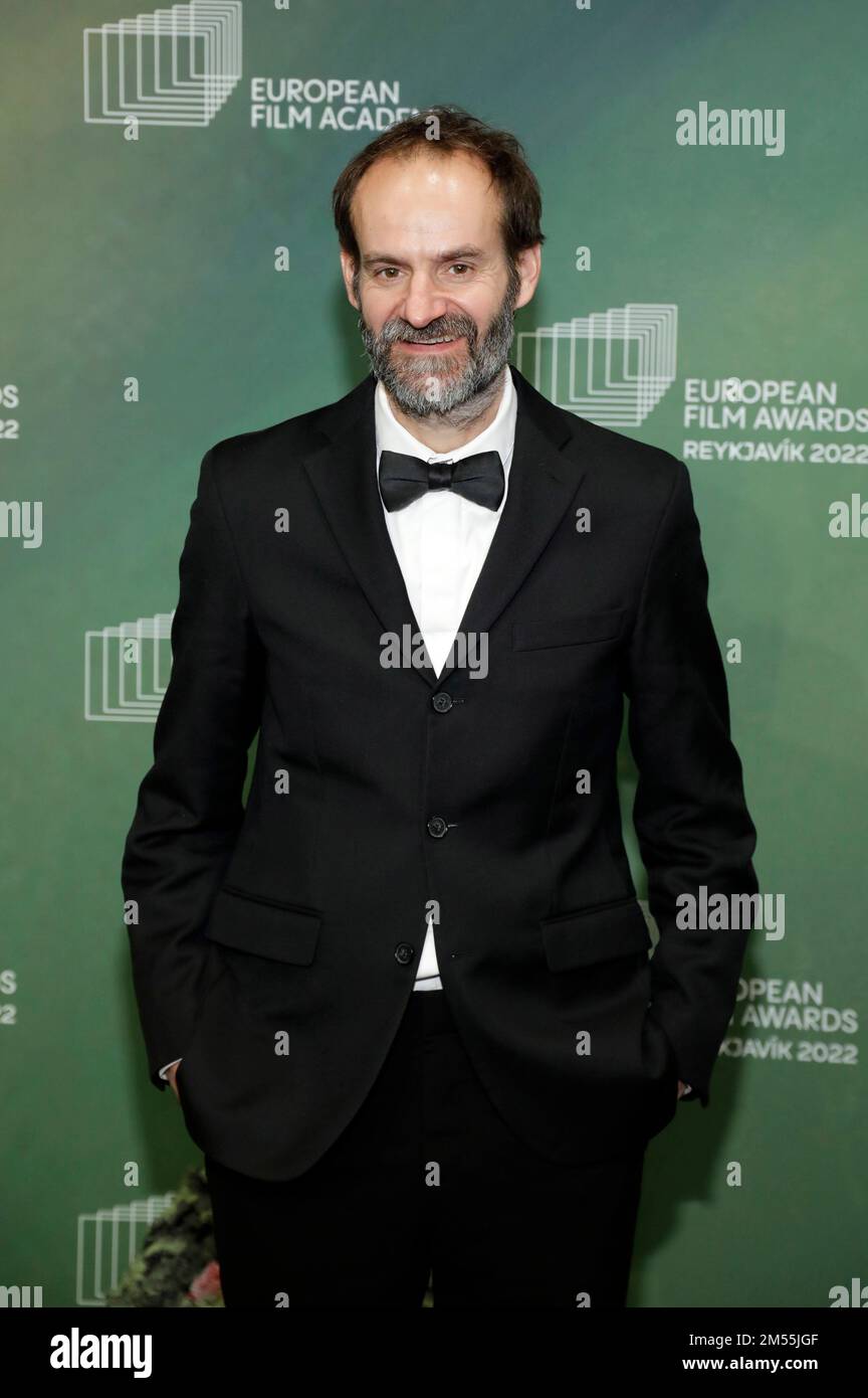 Leo Marchand attending the 35th European Film Awards 2022 at Harpa ...