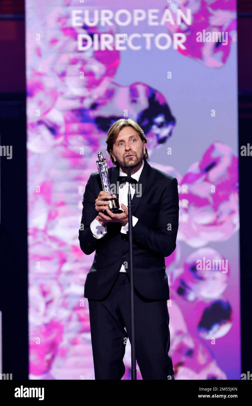 Ruben Östlund attending the 35th European Film Awards 2022 at Harpa ...