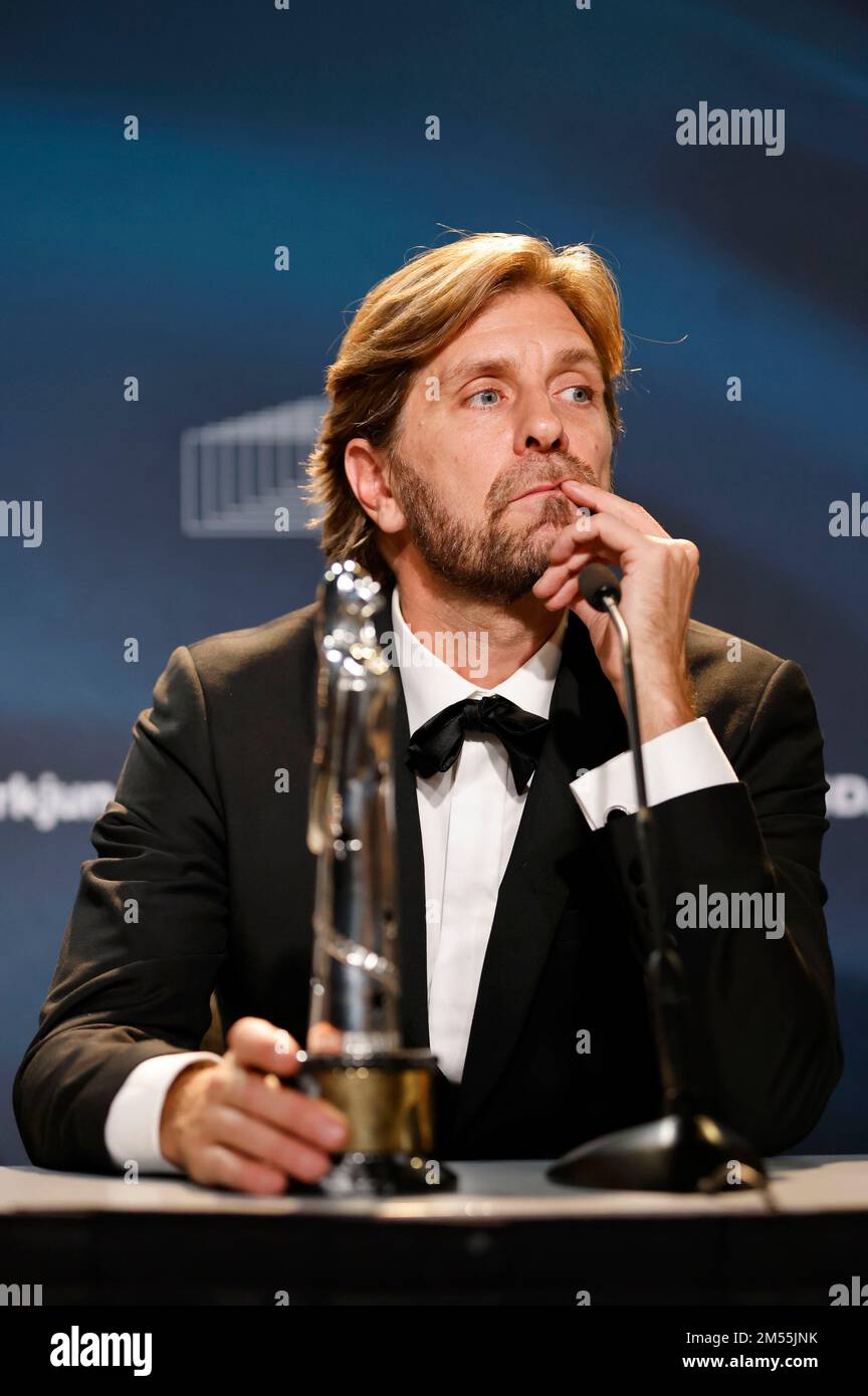 Ruben Östlund attending the 35th European Film Awards 2022 at Harpa ...