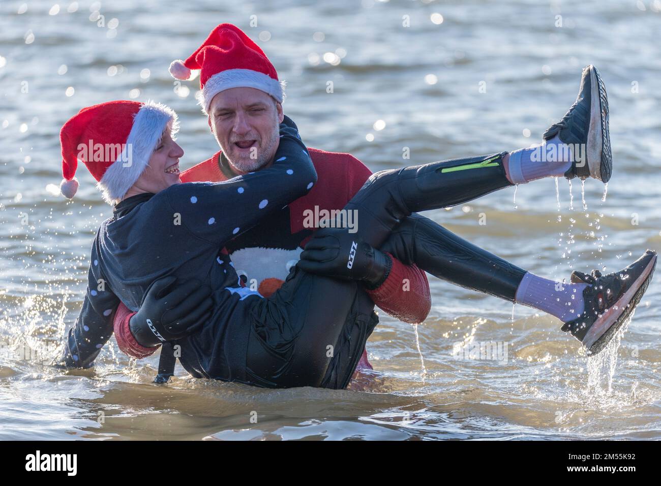 Jubilee Beach, Marine Parade, Southend on Sea, Essex, UK. 26th Dec ...