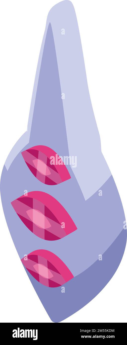 Ruby care tooth icon isometric vector. Dental clean. Oral brush Stock ...