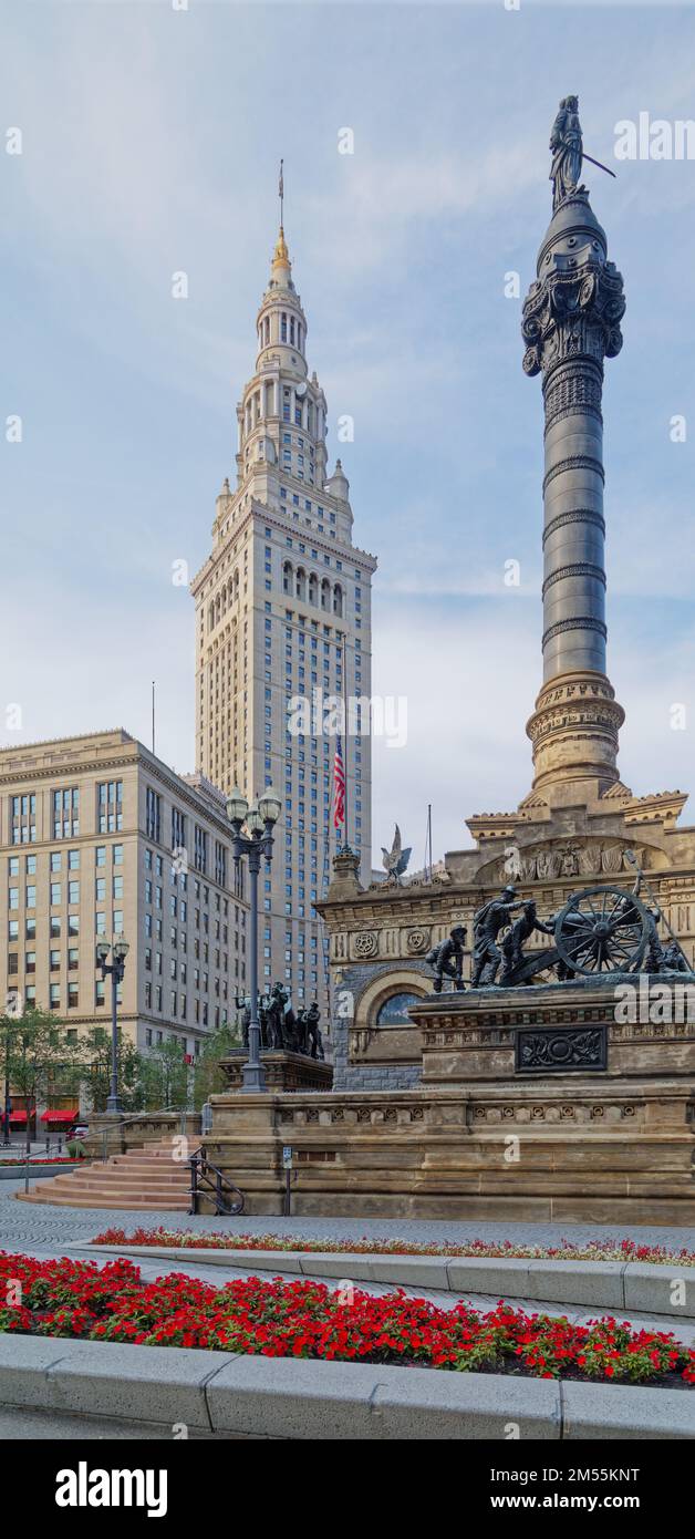 Cleveland public square civil war monument hi-res stock photography and images - Alamy
