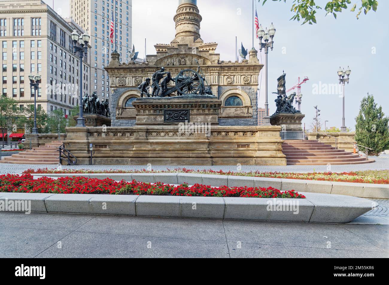 Cleveland’s Soldiers & Sailors Monument, designed and sculpted by Levi Scofield, a veteran of ...