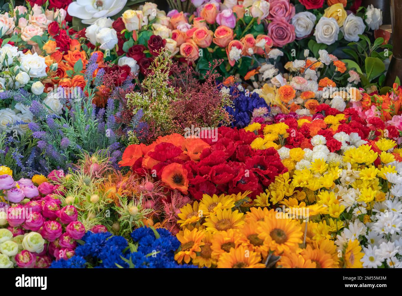 Colorful bunch of flowers hi-res stock photography and images - Alamy