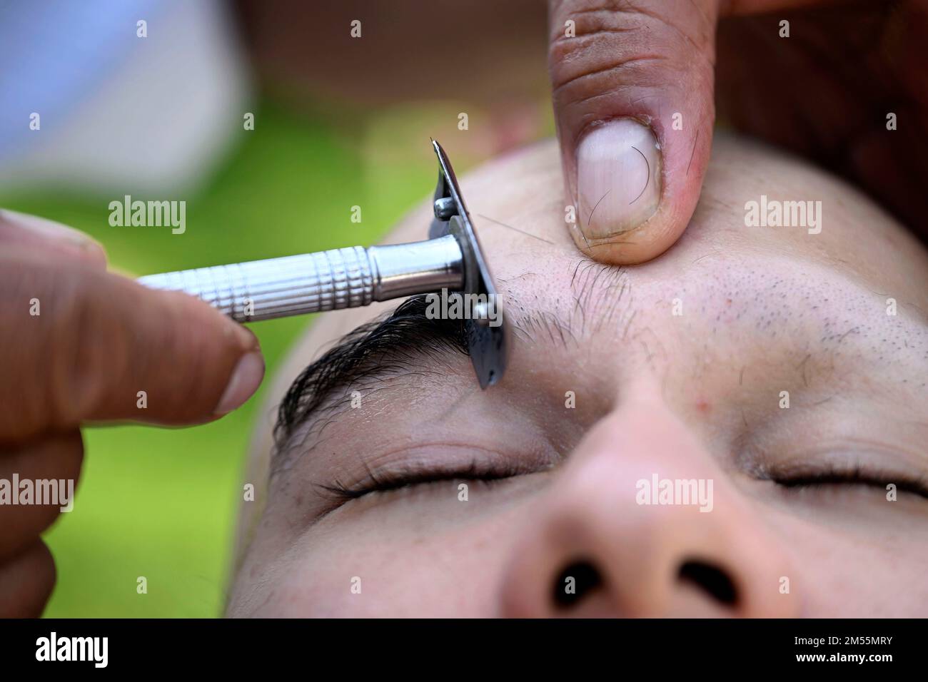 22year old ½ Thai ½ American William “Kai” Bicknell has his eye brows ...