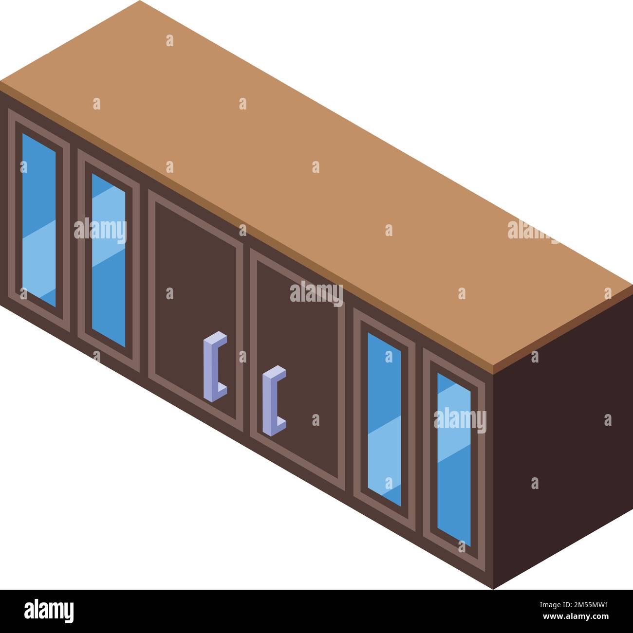 Wall kitchen icon isometric vector. Wood interior. Sink room Stock Vector Image & Art - Alamy