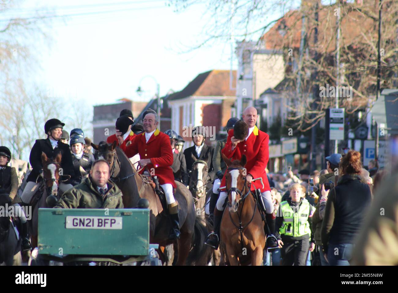 Boxing Day Hunt in Tenterden Kent Stock Photo - Alamy