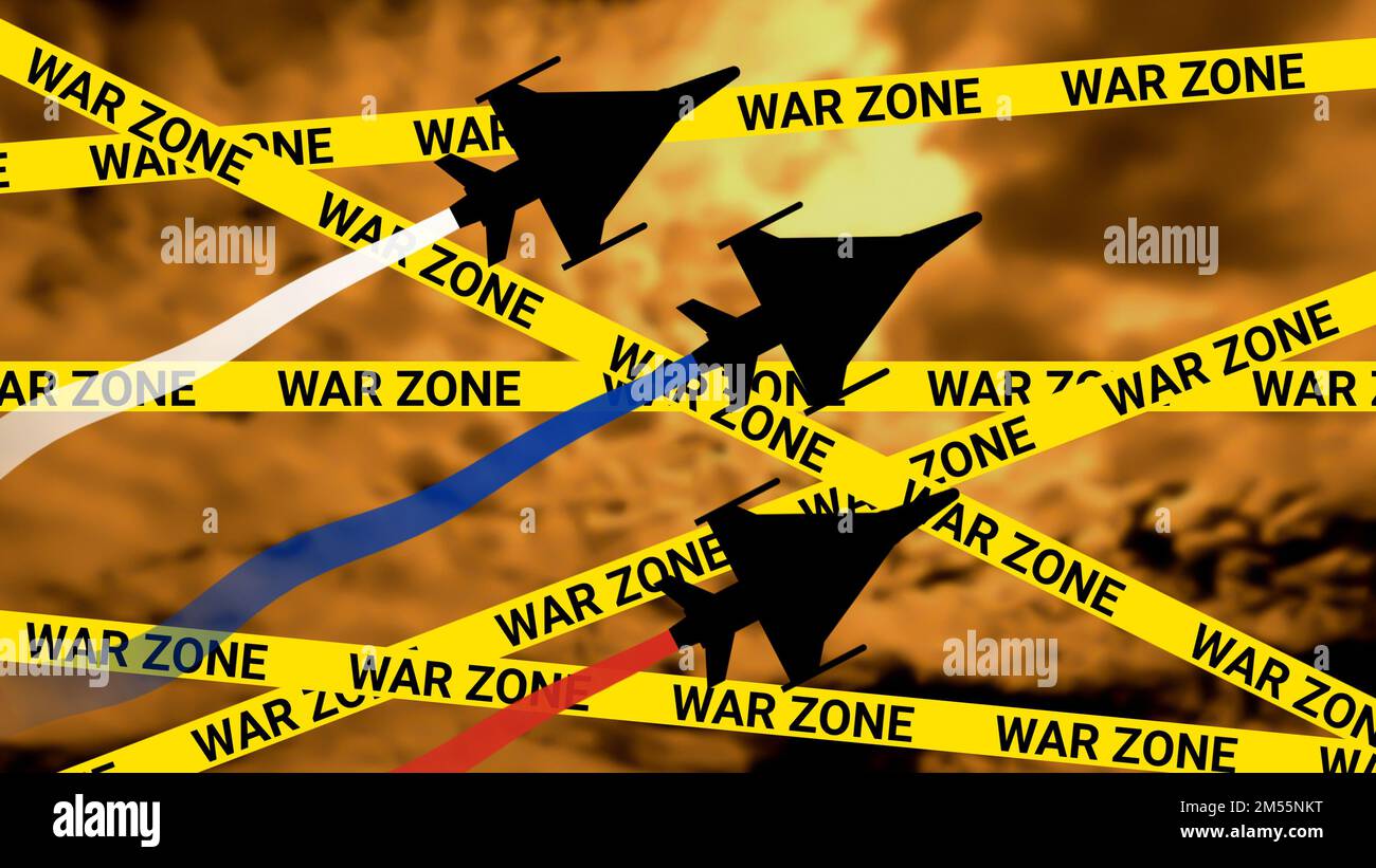 world war streeps and fighter jet on dark blur war background. war ...