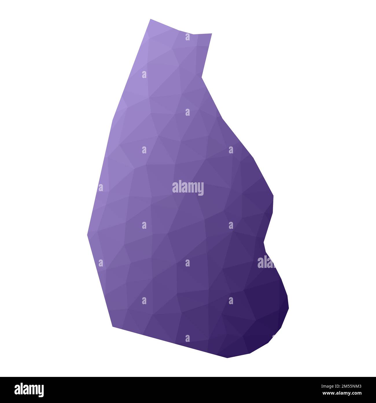 Montserrat map. Geometric style country outline. Bold violet vector illustration Stock Vector ...