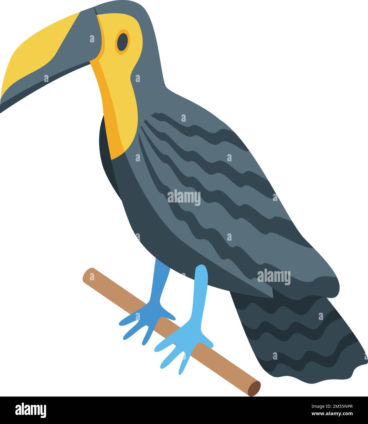 Ecuador exotic bird icon isometric vector. Vacation country. Travel ...