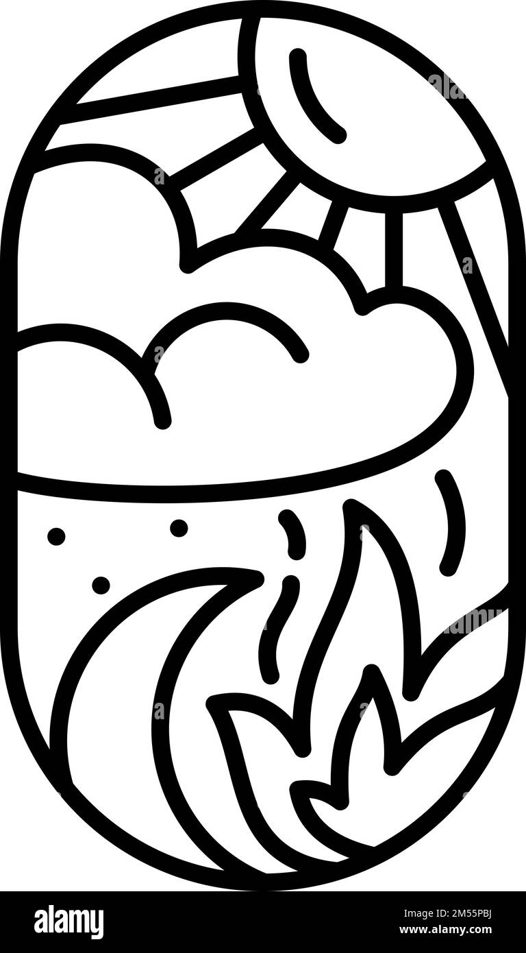 Fire from the sun Black and White Stock Photos & Images - Alamy