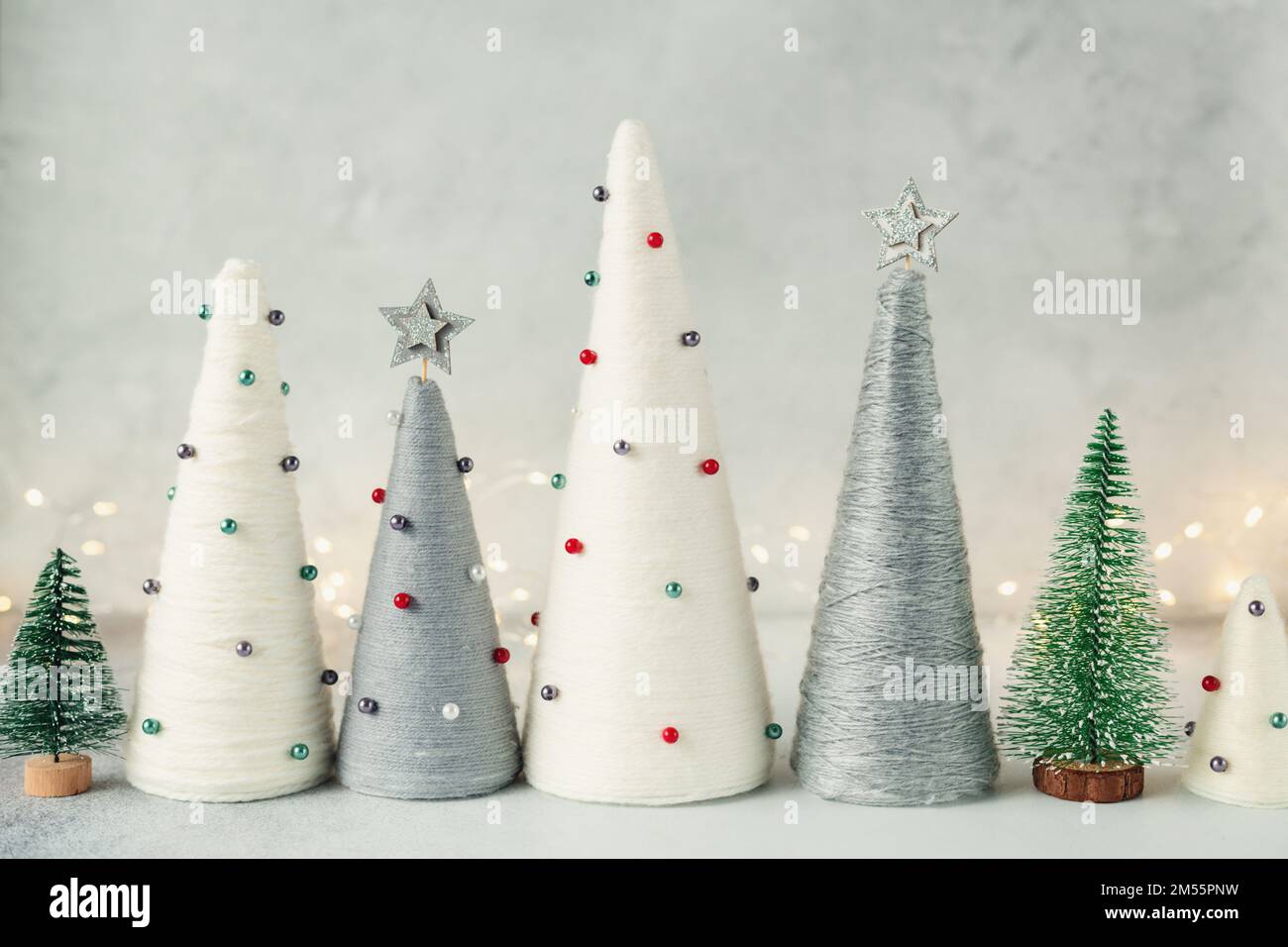 Yarn wrapped trees hi-res stock photography and images - Alamy