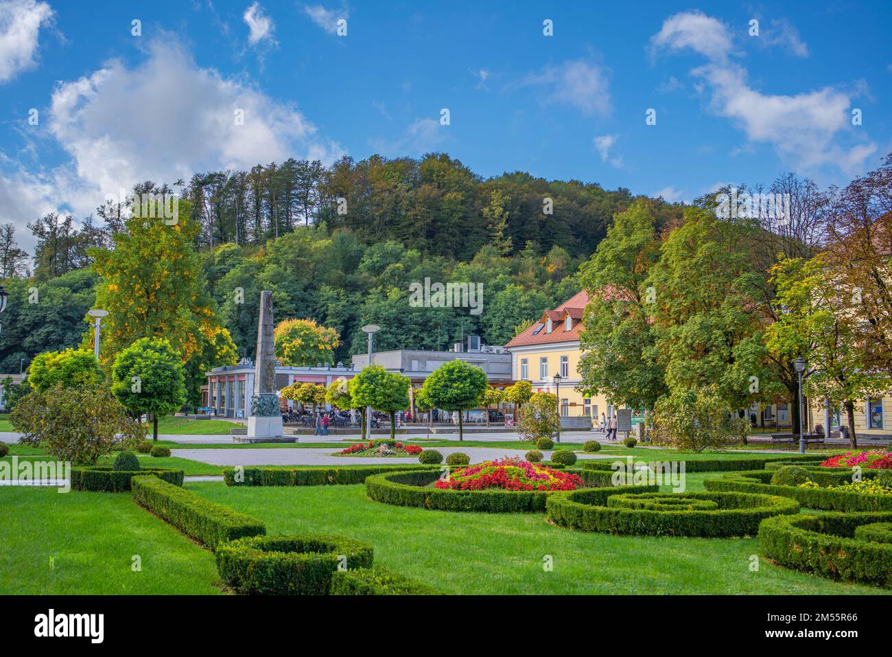 Rogaska Slatina, Slovenia - SEPTEMBER 24.2022: Garden and park in ...