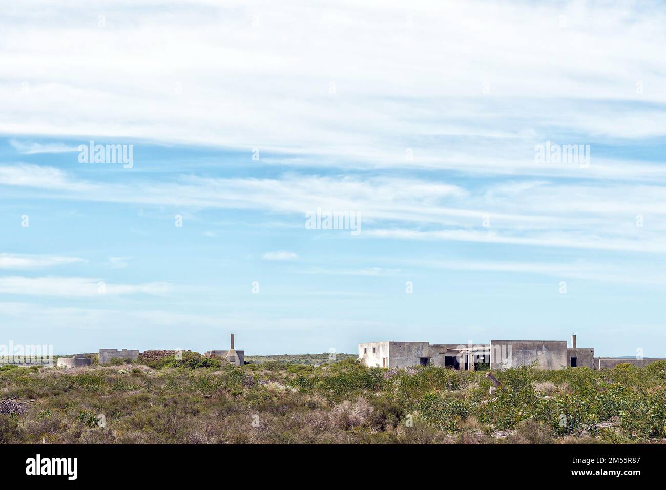 Ruins in the Agulhas National Park near Springfield Estate Stock Photo ...