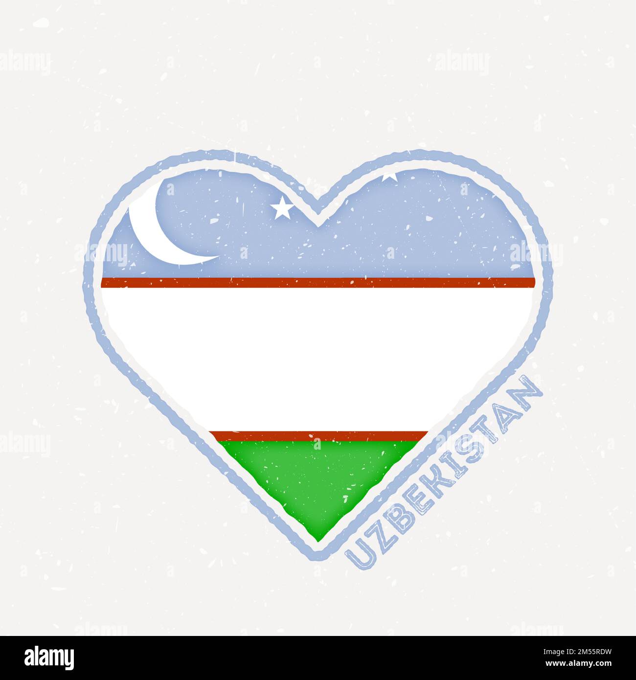 Uzbekistan heart flag badge. Uzbekistan logo with grunge texture. Flag ...