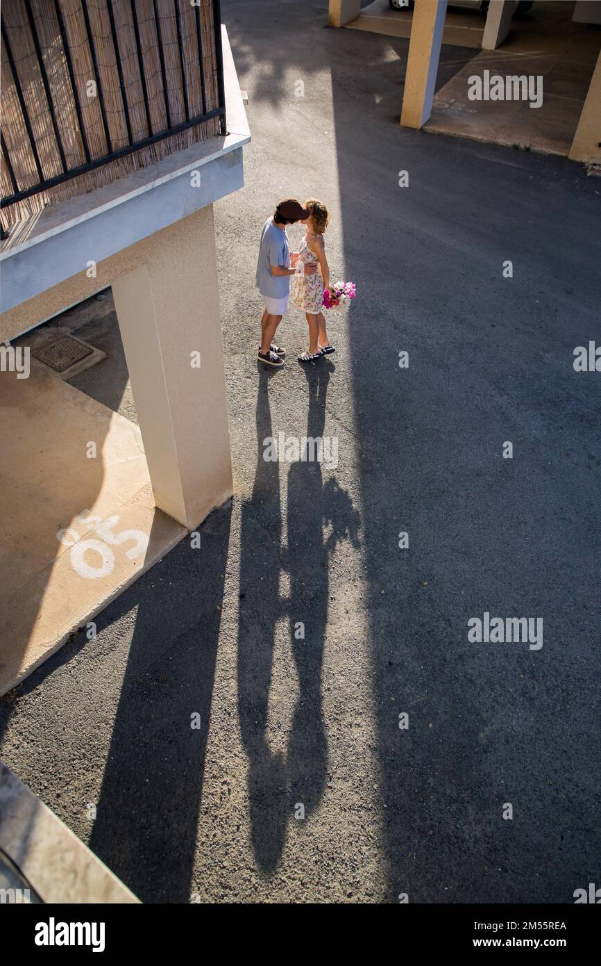 concept of happy romantic relationship of young people. Valentine's Day ...