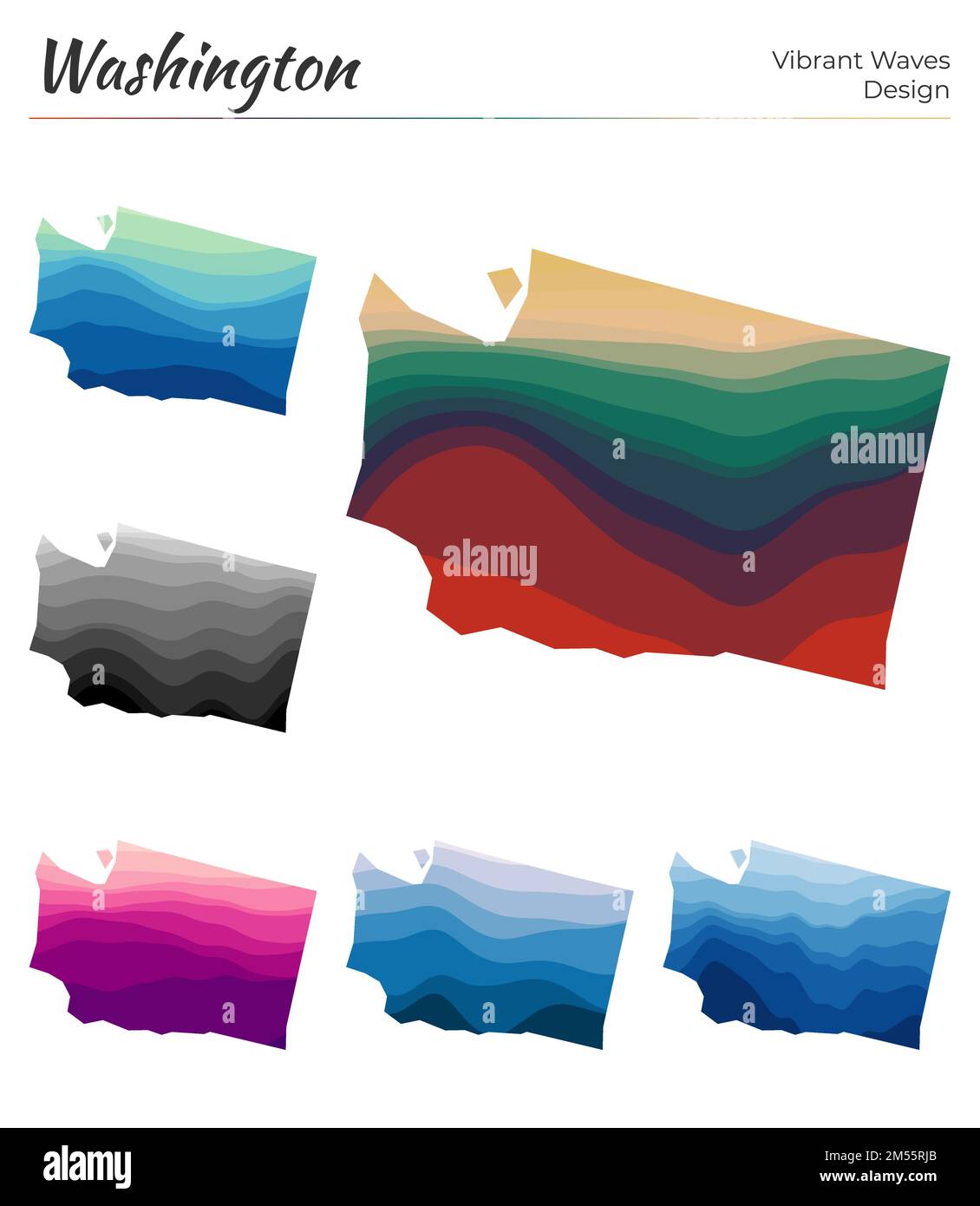 Washington Map For State Report