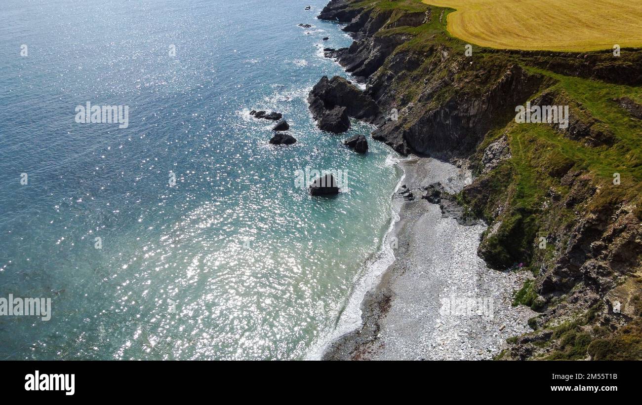 The sea coast of West Cork near Clonakilty. Beautiful seascape. The ...