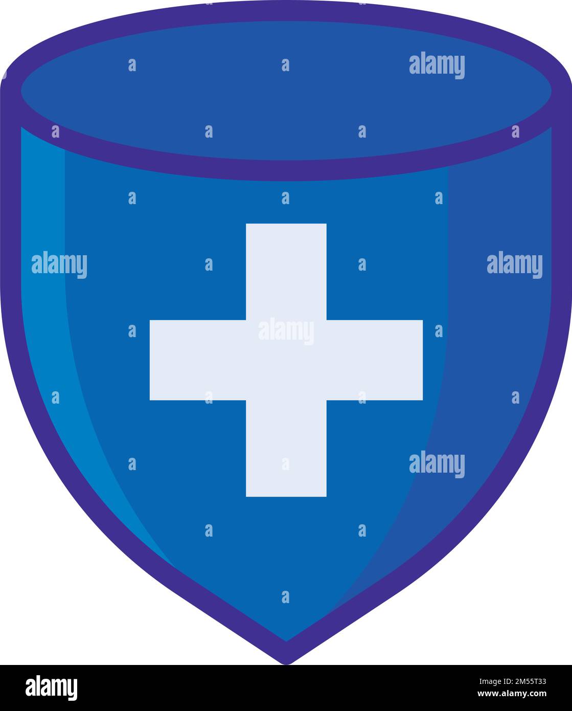 medical shield with cross Stock Vector Image & Art - Alamy