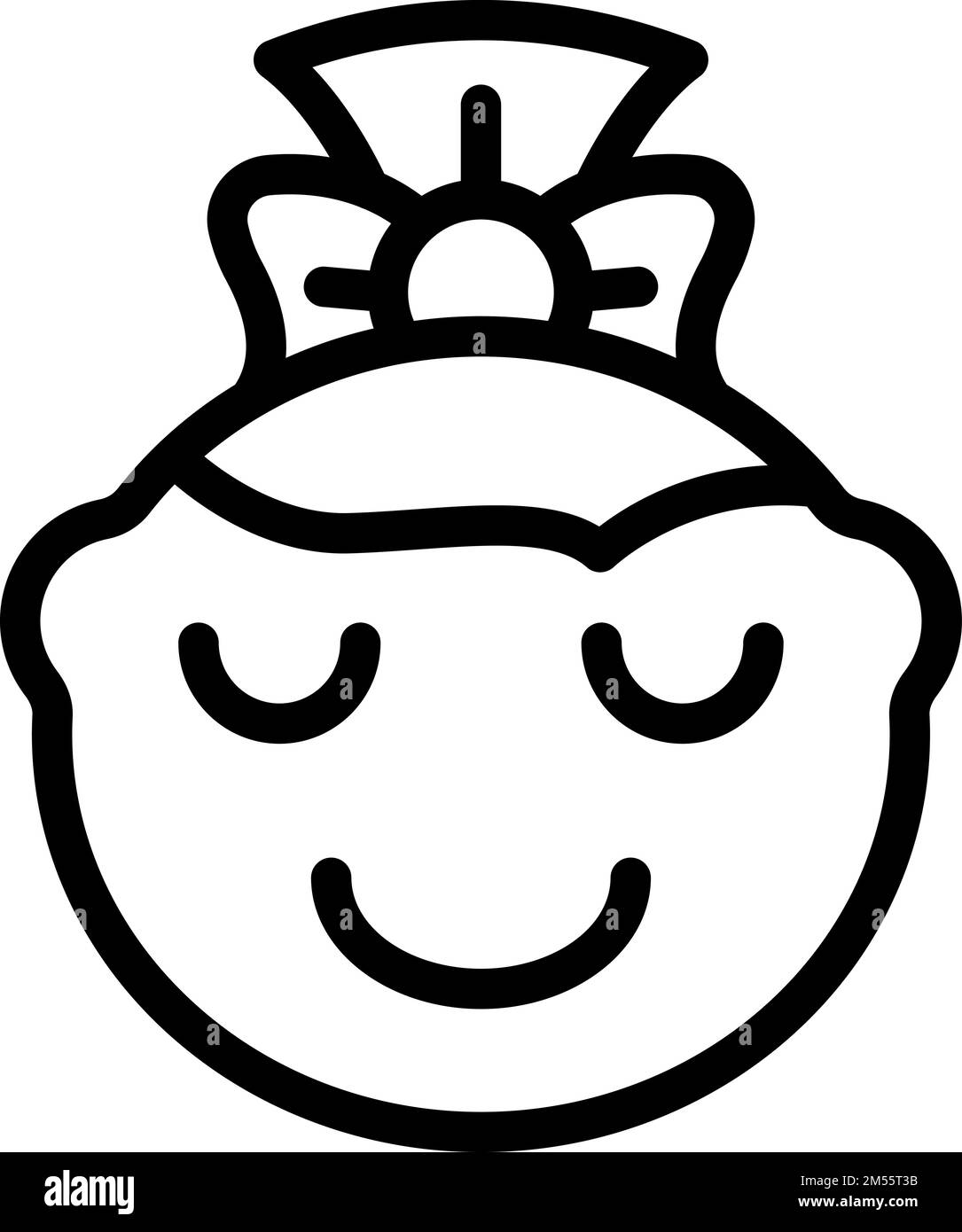 Girl early learning icon outline vector. Preschool learn. Kid learn ...