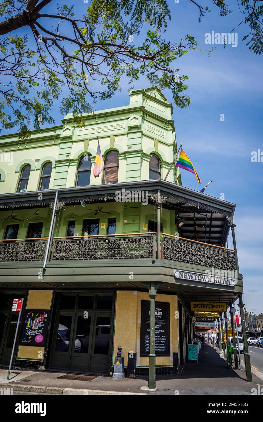 Newtown Hotel, an iconic pub located on Newtown's vibrant King Street ...