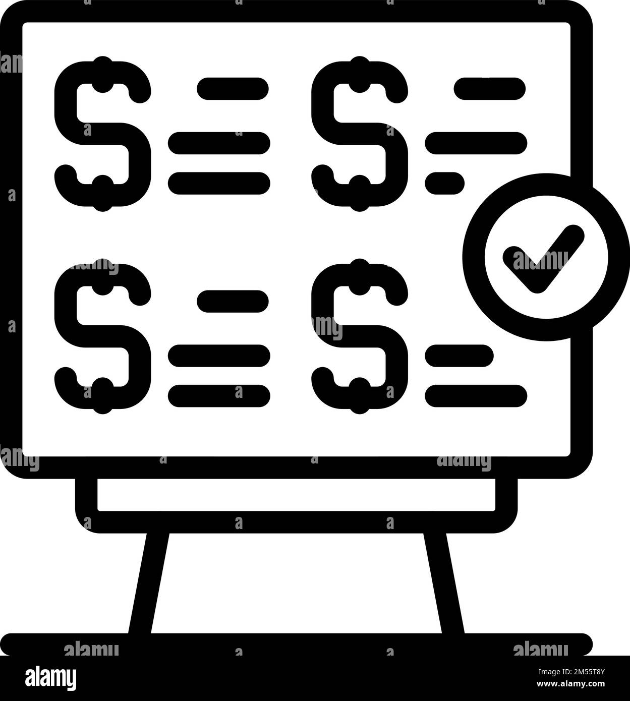 Revenue agency icon outline vector. Online research. Global factory ...