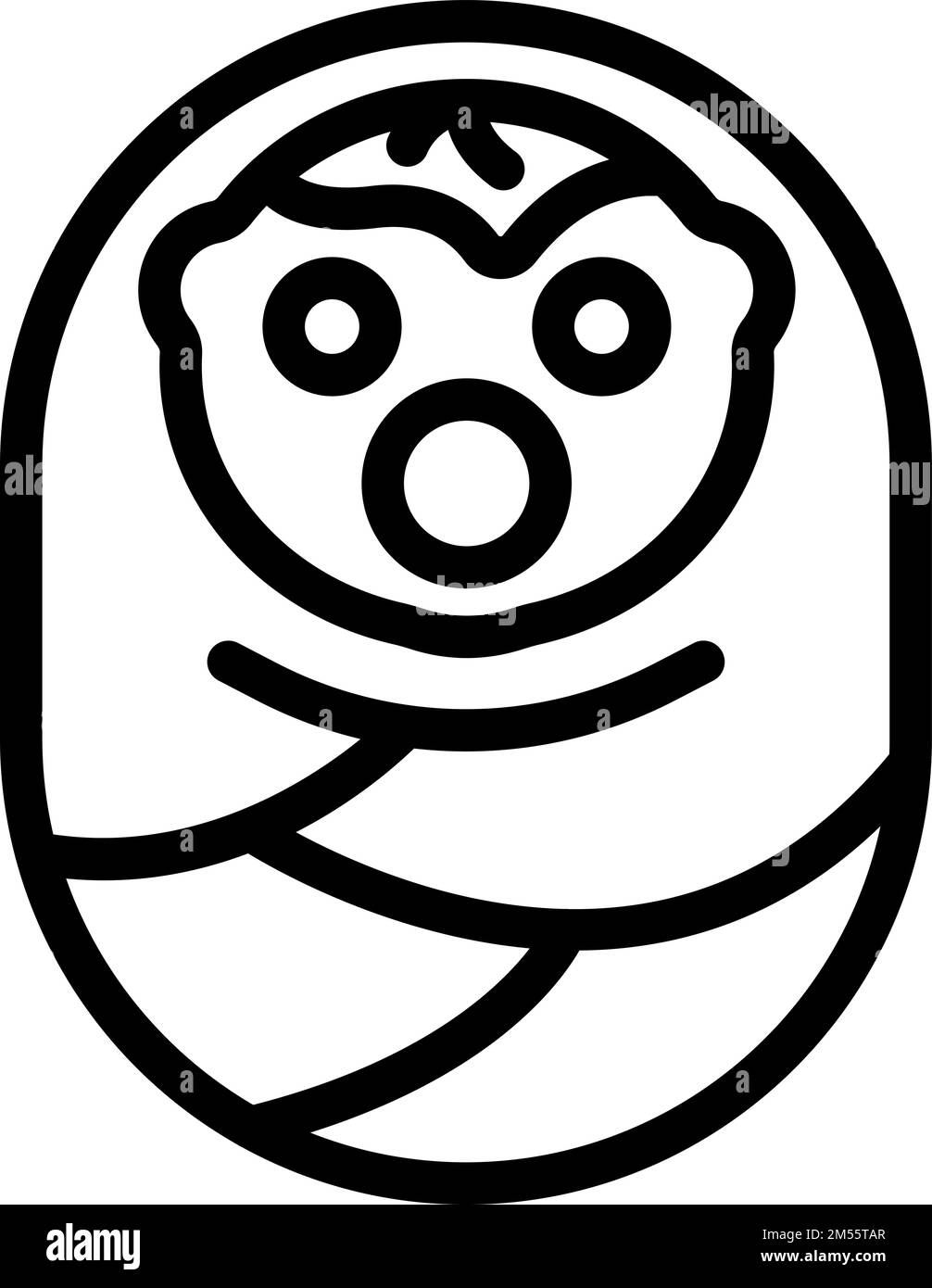 Newborn baby icon outline vector. Early learning. Care children Stock ...