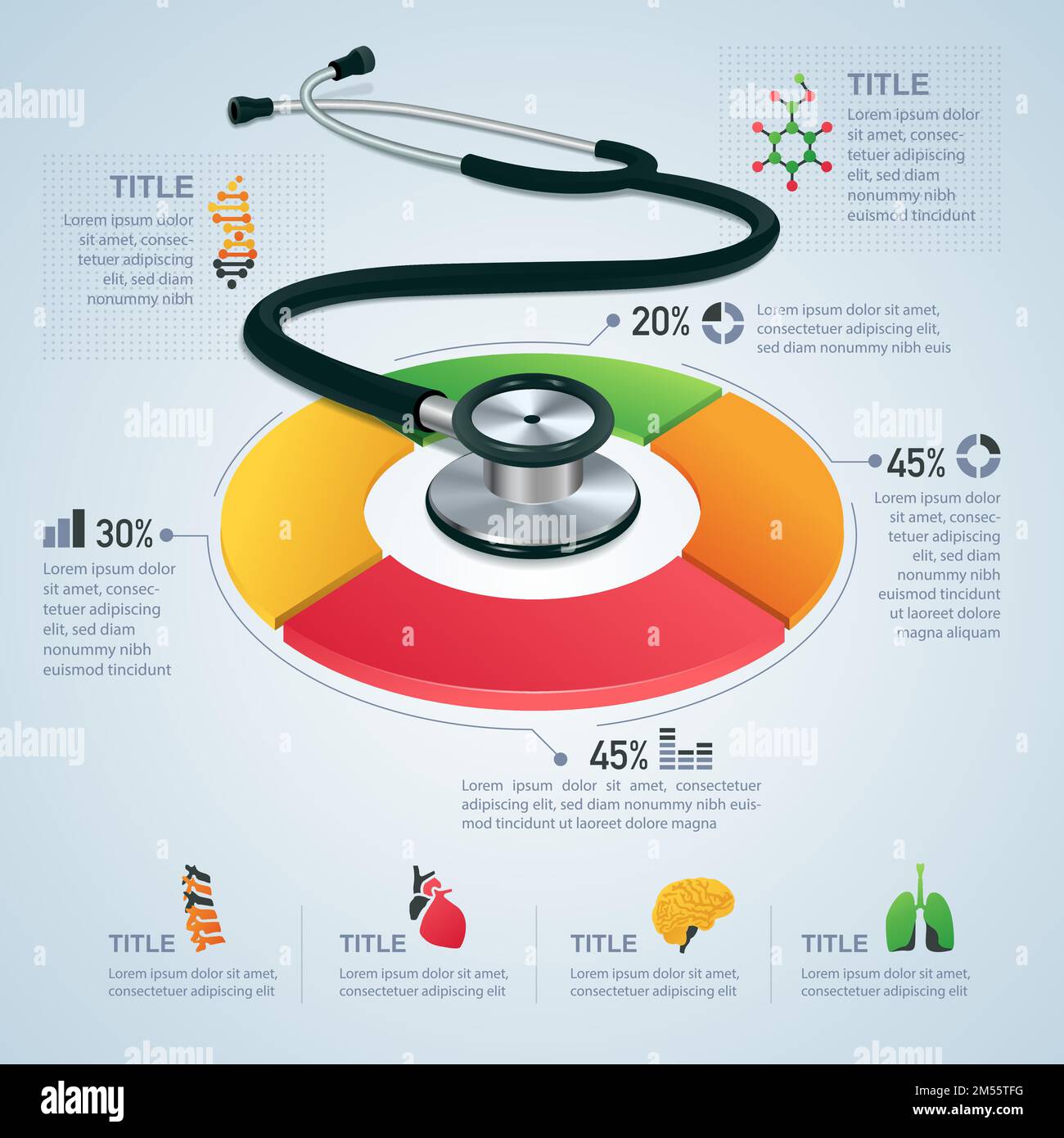 Medical visualization Stock Vector Images - Alamy