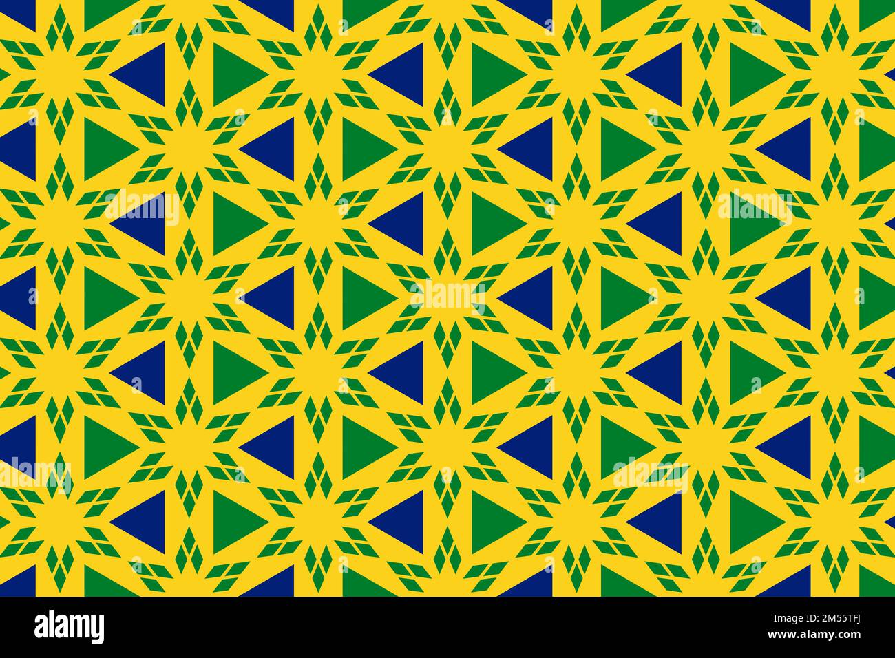 Geometric pattern in the colors of the national flag of Saint Vincent ...