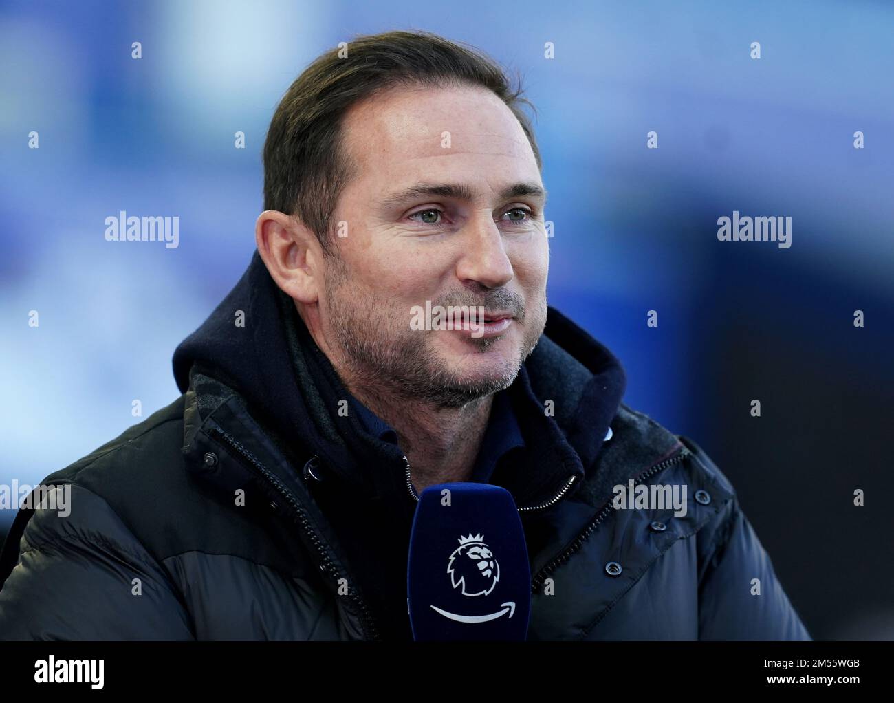Everton manager Frank Lampard prior to the Premier League match at ...
