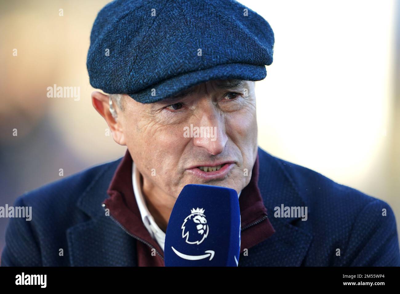 Sports Commentator Jim Rosenthal commentating for Amazon Prime Video ...