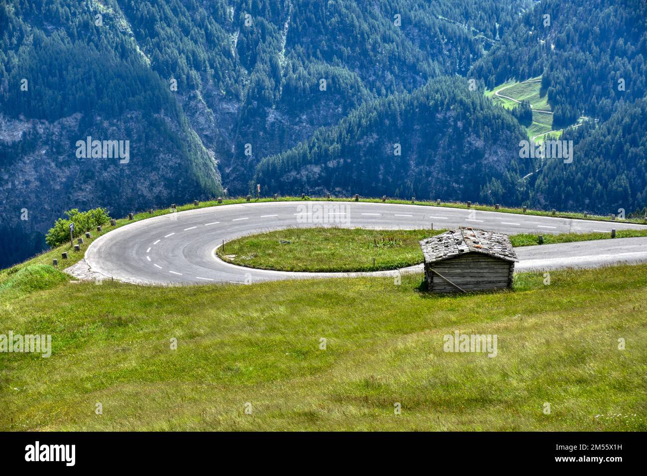 Großglockner Hochalpenstraße, Kehre, Kurve, eng, Kehrennummer, Nummer ...