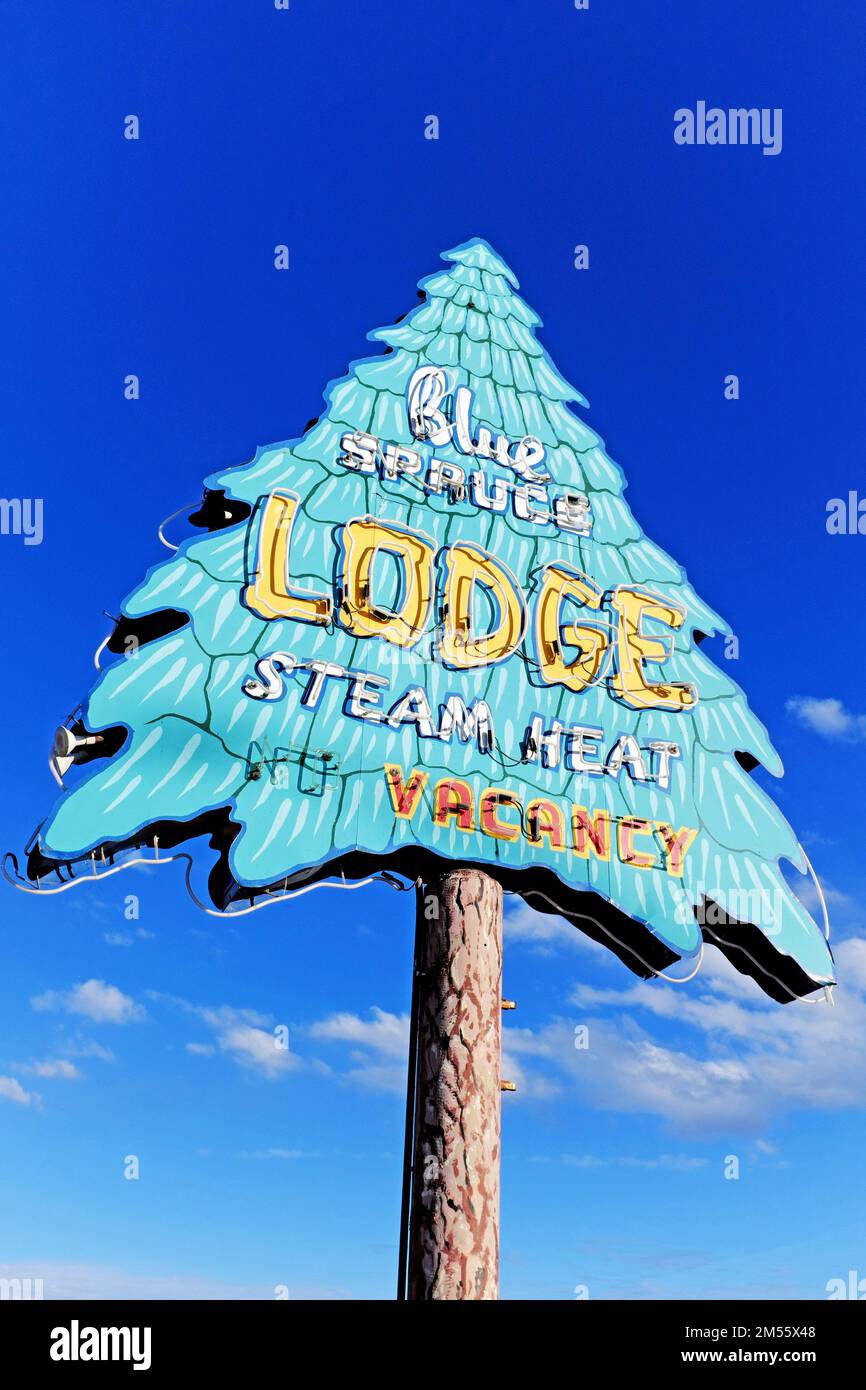 Vintage route 66 motel closed gallup new mexico hi-res stock ...