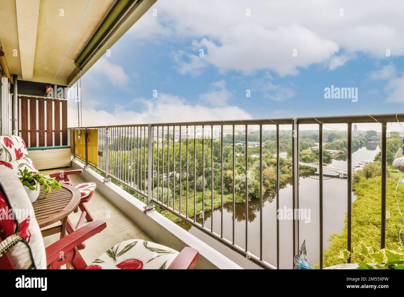 Two chairs on balcony hi-res stock photography and images - Alamy