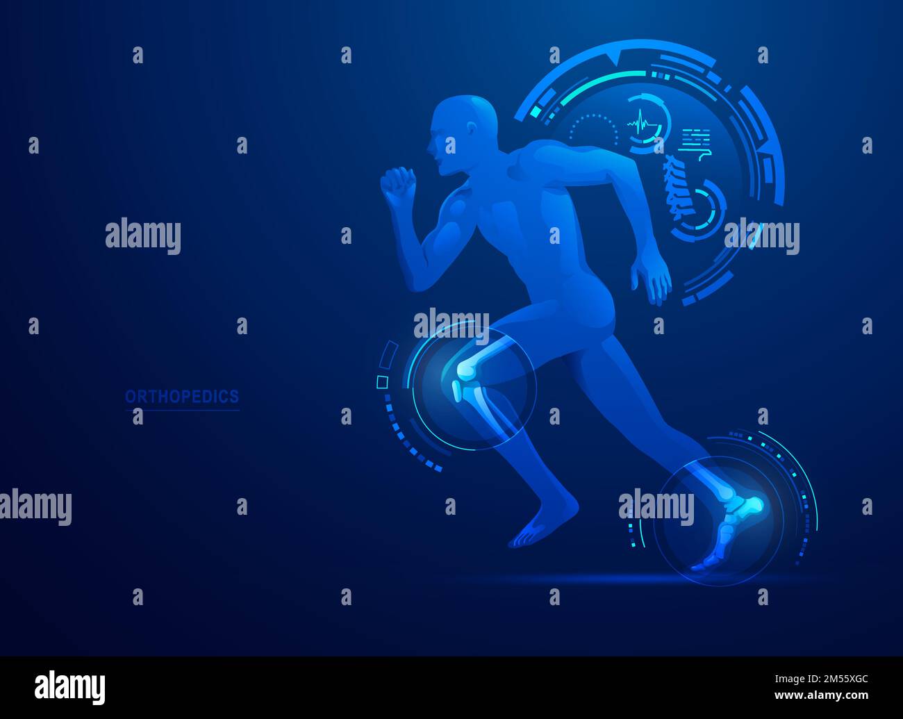 Human skeleton running hi-res stock photography and images - Alamy